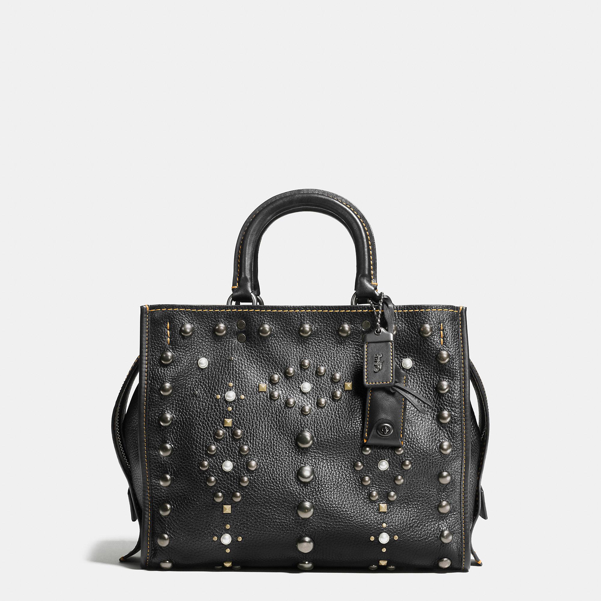 Coach Western Rivets Rogue Bag In Pebble Leather | LookMazing