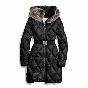 Coach Long Legacy Puffer Black Xs | LookMazing