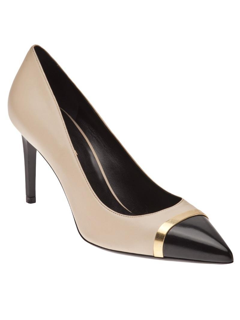 Saint Laurent Cap Toe Pump | LookMazing