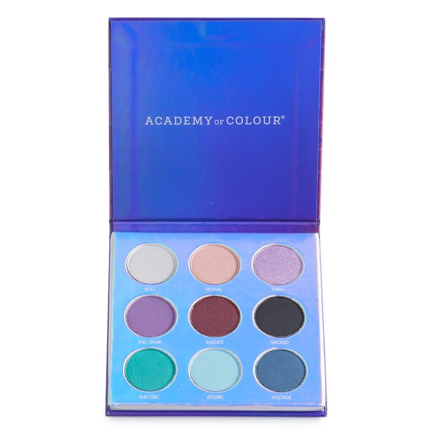 Academy Of Colour 9 Shade Electric Eyeshadow Palette Academy Of Colour ...