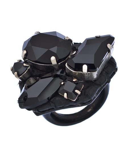 Gold Black Python And Crystal Angle | LookMazing