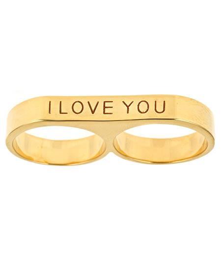 I Love You Two-finger Ring | LookMazing