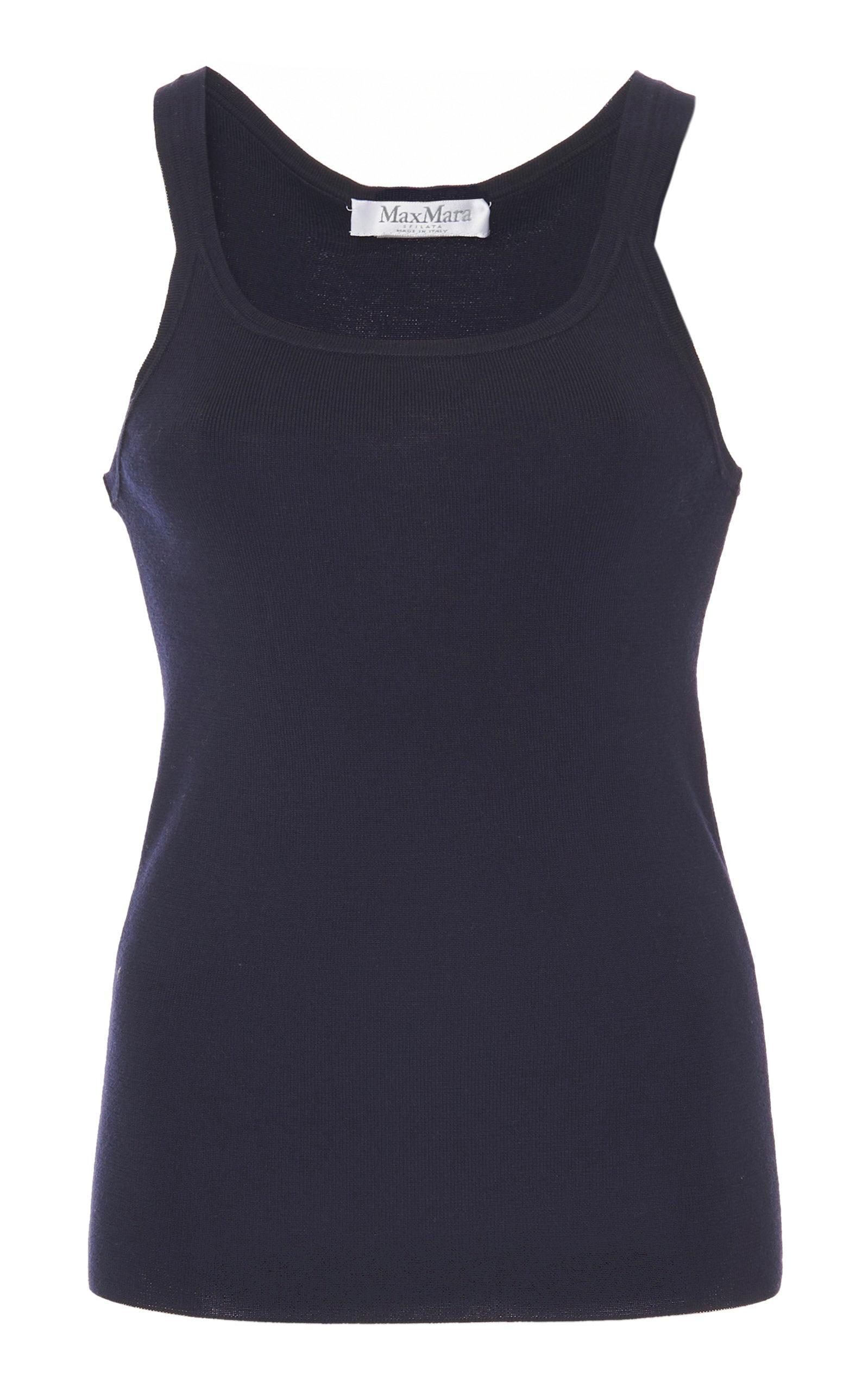 Moda Operandi Max Mara Gallo Wool Jersey Sleeveless Top | LookMazing
