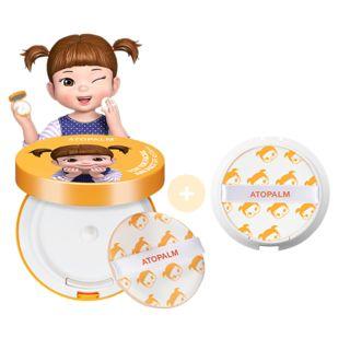 Atopalm - Tok Tok Facial Sun Pact Spf43 Pa+++ With Refill 15g X 2pcs ...